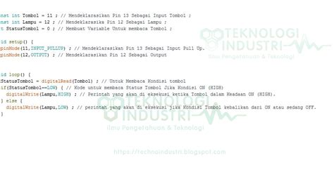Input Dan Output Digital Arduino [part 1] ~ Teknologi Industri