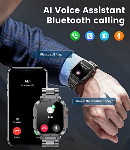 Lige Reloj Inteligente Para Hombre Reloj Deportivo Inteligente De Pulgadas Con Monitor