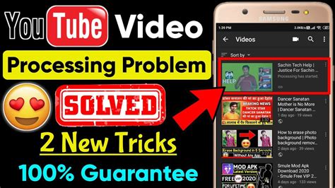 Youtube Video Uploading Problem Youtube Processing Stuck At 0