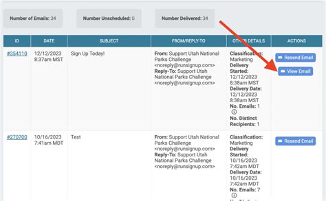 View Emails In Browser RunSignup
