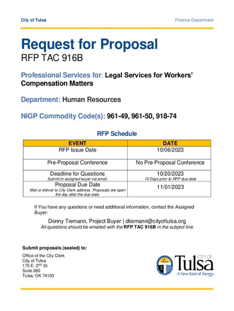 Fillable Online Proposal Summary Rfp Tac 1204 Pdf Fax Email Print