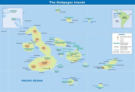 Galapagos Islands On World Map