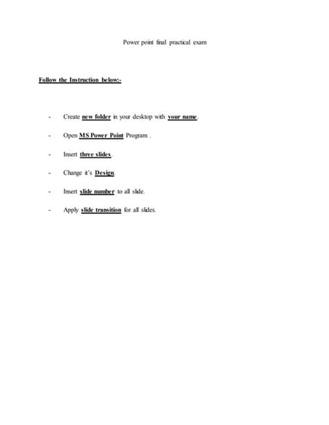 Powerpoint Assignment Example Ppt