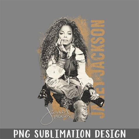 Janet Jackson Retro Brown Png Download Inspire Uplift