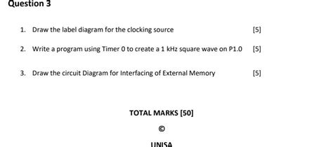 Solved 1 Draw The Label Diagram For The Clocking Source 5