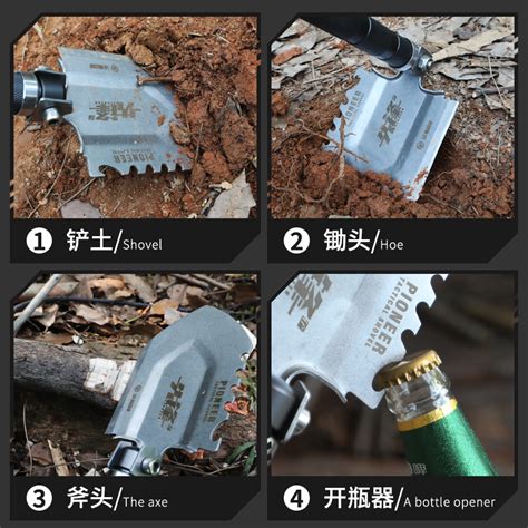 WE装备库户外铲多功能工兵铲钓鱼野外加厚车载铁锹可折叠工具 虎窝淘