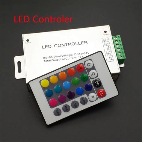 Lighting Accessories RGB Controler RF Wireless Remote 24 Keys 12 24V 3 Channels LED Controller