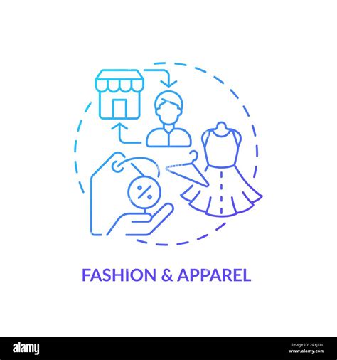 2d Gradient Thin Linear Fashion And Apparel Icon Concept Stock Vector Image And Art Alamy