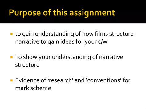 Assign 14 Narrative Structure Analysis In A Film Pptx Genres