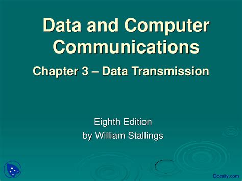 Data Transmission Data Communication And Computer Networks Lecture