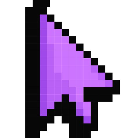 Default Purple Pixel Cursor Cute