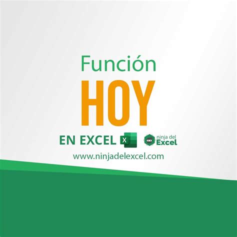 Función HOY en Excel Aprenda Como Usar Ninja del Excel
