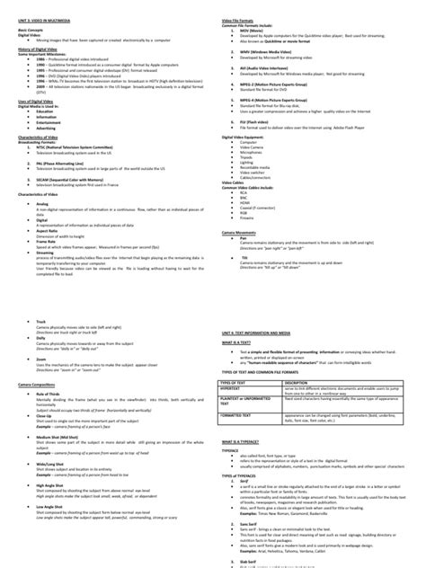 Mt 101 Chapter 4 Pdf Video Digital Video