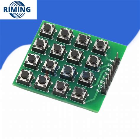 8pin 4x4 4 4 matrix 16 keys button keypad keyboard breadboard module