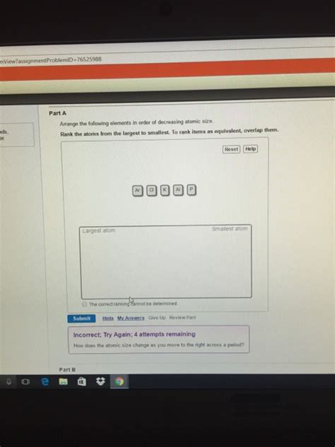 Solved Arrange The Following Elements In Order Of Decreasing