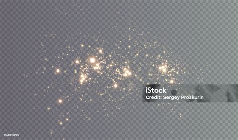 크리스마스 배경 파우더 더스트 라이트 Png입니다 마법의 빛나는 금 먼지 미세하고 반짝이는 먼지 보케 입자가 약간 떨어집니다 환상적인 쉬머 효과 벡터 일러스트 레이터