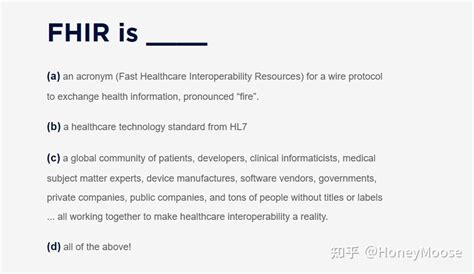 Hl7fhir 是什么 知乎