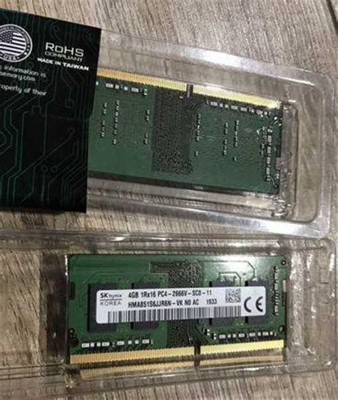 Hynix So Dimm Ddr4 2666mhz Москва Комьютерные аксессуары и комплектующие Festima Ru