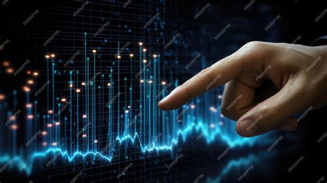 Premium Photo Man Hand Touching Graphic Showing Binary Code And Graphic
