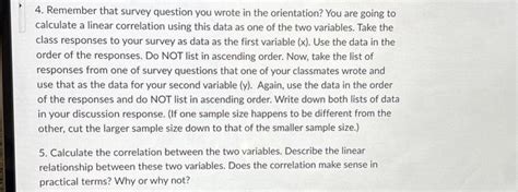 Solved 1 Give An Example Of Two Variables That You Would Chegg Com