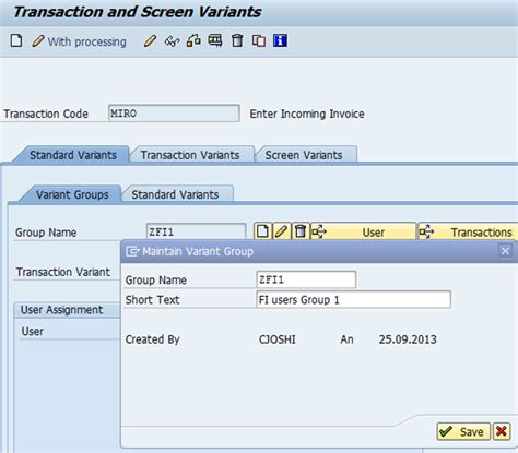 Transaction Variants In Sap What Are They And How Can You Use Them