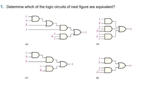 Solved Determine Which Of The Logic Circuits Of Next Chegg