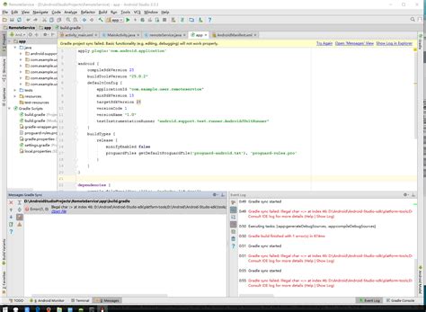 为什么as会报这样的错误gradle sync failed illegal char csdn社区