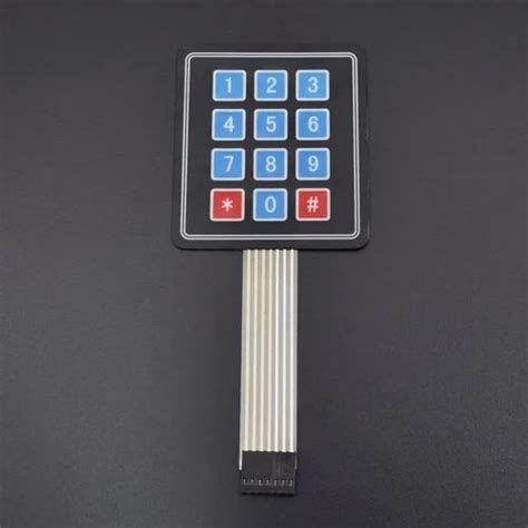 4 x 3 matrix array 12 key membrane switch keypad keyboard for arduino