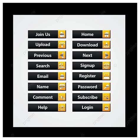 Web Design Buttons Theme Empty Navigation Panel Vector Empty Navigation Panel Png And Vector