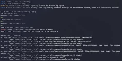 Can T Spicetify Apply After Unfortunate Backup Issue 1751
