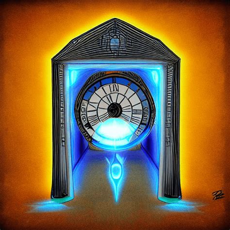 Stargate Portal Quantum Qbit Escaping Time Machine Containment