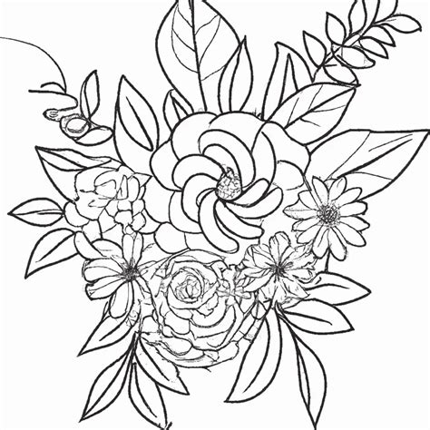 Encante Se Com 7 Desenhos De Ramo De Flores Para Colo