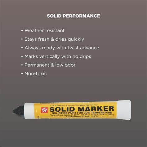 Sakura Solid Markers Low Temp Black Xsc T 49
