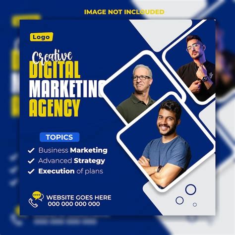 Premium Vector Digital Marketing Social Media Post Template Design