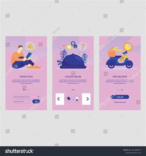 Mobile Ui Ux Design Templates Background Stock Vector Royalty Free 2223866357 Shutterstock