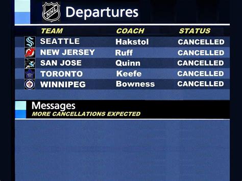 In Nhl Coach Class Expect Cancellation