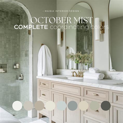 October Mist Benjamin Moore Color Scheme Calm And Neutrals Paint Color
