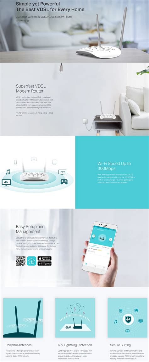 TP Link 300Mbps Wireless N VDSL ADSL Modem Router TD W9960 Price In Pakistan TP Link In