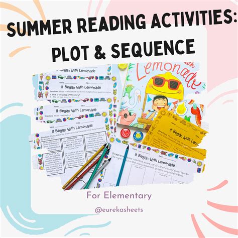 Summer Reading Activities Plot And Sequence Eureka Sheets