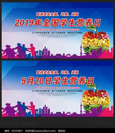 2019年全国学生营养日展板设计图片下载 红动中国