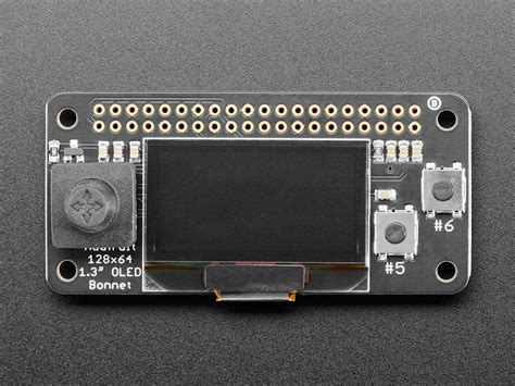 Adafruit 128x64 Oled Bonnet For Raspberry Pi The Pi Hut