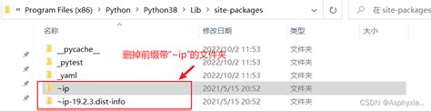 Python使用 Pip 命令时提示“warning Ignoring Invalid Distribution Ip”的解决方案ignoring Invalid