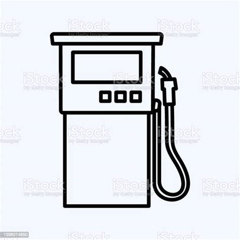 아이콘 가솔린 펌프 교육 기호에 적합합니다 선 스타일 편집 가능한 간단한 디자인 디자인 템플릿 벡터 간단한 그림 0명에 대한 스톡 벡터 아트 및 기타 이미지 Istock