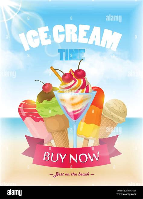 Ice Cream Poster Stock Vector Image And Art Alamy