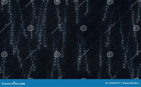 Code Strings Appering On The Screen Loopable Animation Stock Video