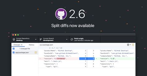 Introducing Split Diffs In Github Desktop The Github Blog