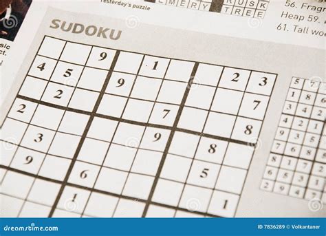 Sudoku Royalty Free Stock Images Image 7836289