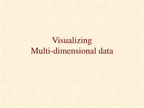 Ppt Info Vis Multi Dimensional Data Powerpoint Presentation Free Download Id 851026