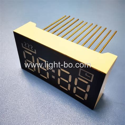Custom Design Ultra Red Pure Green 4 Digit 7 Segment Led Clock Display For Mini Oven Control