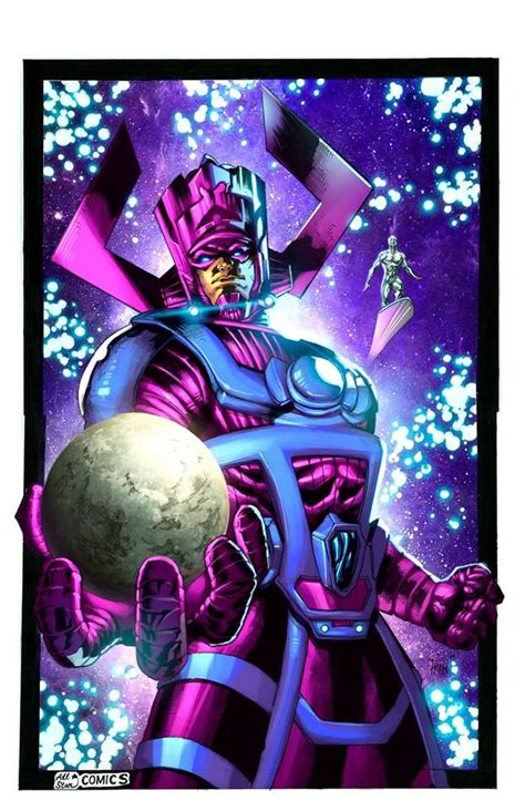 Galactus And Silver Surfer Art By Don Mark Noceda Colors By Nestor